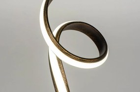 Stojací designová LED lampa Spira Bronse