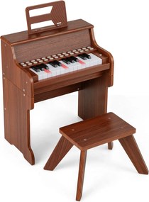 Costway 25 Keys Mini Digital Piano se stoličkou Dětské piano