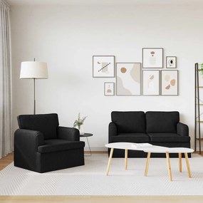 Set pohovek 2 ks Černá textil 3407518