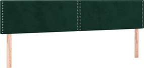 Box spring postel s matrací tmavě zelená 120x190 cm samet 3270466
