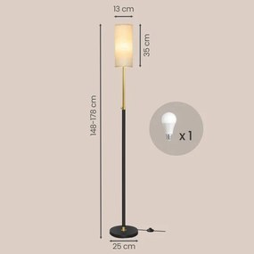Výškově nastavitelná stojací lampa LFLB35022BD02