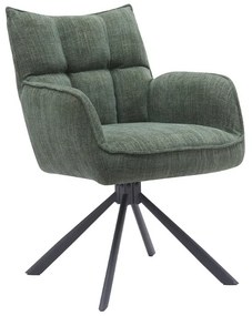 Designová otočná židle Callahan lesnická zelená
