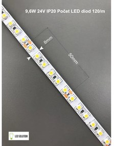 LED Solution LED pásek 9,6W/m 24V bez krytí IP20 Barva světla: Denní bílá 191034