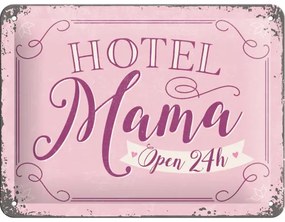 Postershop Plechová cedule - Hotel Mama 15x20 cm