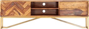 TV stolek 140 x 30 x 45 cm masivní akáciové dřevo 247998
