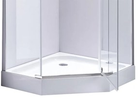 BPS-koupelny Pětiúhelníková akrylátová sprchová vanička HYD-PSV-SXL07B 90x90 bílá