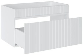 COMAD Závěsná skříňka pod umyvadlo - ICONIC 82-80 white, šířka 80 cm, matná bílá