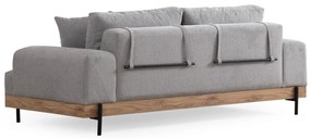 Hanah Home Třímístná pohovka ETI dub šedá 220 cm