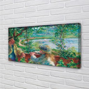 Obrazy na plátně Art setkání u jezera 120x60 cm