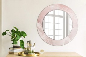Kulaté dekorativní zrcadlo Růžový kámen fi 50 cm