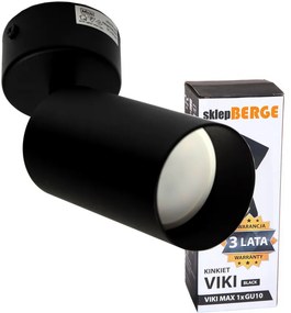 BERGE Stropní bodové svítidlo LED VIKI-L 1x GU10 černé