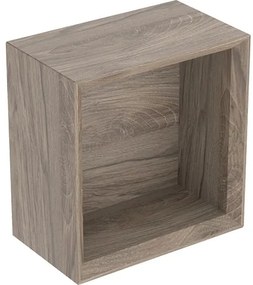 Geberit iCon Čtvercový nástěnný box 22,5 x 23,3 cm, ořech hickory 502.321.JR.1