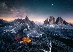 Ravensburger Dechberoucí hory Dolomitské věže Itálie / 1000 dílků / od