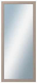 DANTIK - Zarámované zrcadlo - rozměr s rámem cca 60x140 cm z lišty STEP hnědá (3020)