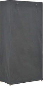 3úrovňová šatní skříň šedá 79 x 40 x 170 cm látka 248187