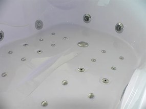Terra Hydromasážní vířivá vana Carmen 631RH 180x120 s ohřevem vody, pravá