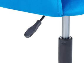 Sametová kancelářská židle modrá SANILAC Beliani