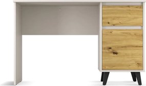 Psací stůl BORG 1d1s/120 kašmír / dub artisan