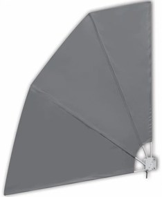 Skládací zástěna proti větru 210 x 210 cm Šedá