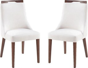 Casarredo - Komfort nábytek Designová jídelní židle ZITA, Carabu výběr barev, (2ks) | barva: szy-dub-antický,potah: carabu 110