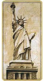 Cedule značka socha svobody USA
