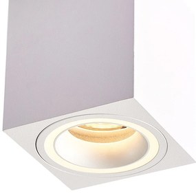 Stropní svítidlo Bima Ring Square, 1x bílé kovové stínítko