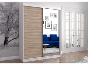 IDZ Šatní skříň Neomi 05 (150 cm) Barva dřeva: Sonoma + Bílá