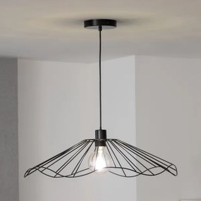 Brilagi - LED Lustr na lanku CERIA WIRE 1xE27/40W/230V pr. 60 cm černá