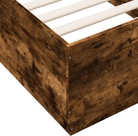 Rám postele kouřový dub 90 x 190 cm kompozitní dřevo 3209755