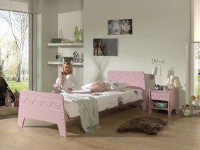 Aldo Dětská postel růžová s nočním stolkem Winny