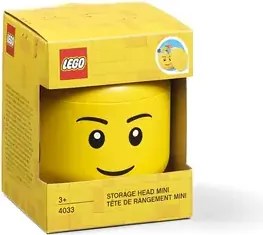 LEGO® Storage Úložná hlava (mini) chlapec / 10,2 x 12 x 10,2 cm / PP