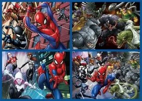 EDUCA Puzzle Spiderman 4v1 / (50  80  100  150 dílků) / od 5 let