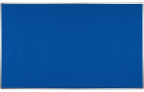 Textilní nástěnka ekoTAB v hliníkovém rámu, 2000 x 1200 mm, modrá