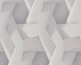 Vliesová 3D tapeta šedá geometrická 387211 / Tapety na zeď 38721-1 PintWalls (0,53 x 10,05 m) A.S.Création