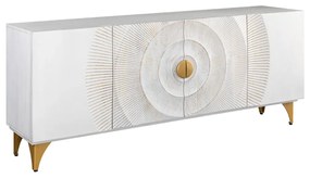 Massive home | Dřevěná komoda White Golden Sunset 177cm mango