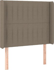 Box spring postel s matrací a LED taupe 90x190 cm textil 3139001