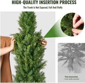2 Kusů 0,9 m Umělý cedr Topiary Strom Umělá rostlina UV Dekor vnitřní/venkovní
