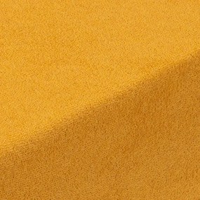 Napínací prostěradlo froté EXCLUSIVE hořčicové sada 2 ks 90 x 200 cm