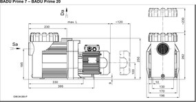 Bazénové čerpadlo BADU Prime 13 – 13 m³/h, 230 V