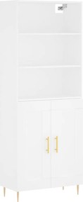 Skříň highboard bílá 69,5 x 34 x 180 cm kompozitní dřevo 3189941