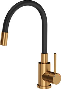 Ohebná kuchyňská dřezová baterie QUADRON MAGGIE měděná