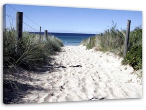 Obraz na plátně, Dunes way pláž moře - 90x60 cm