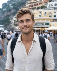 Pánský černý studiový portrét na plátně z fotky