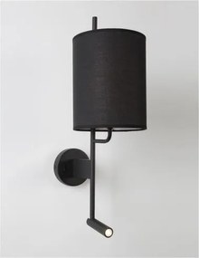 Nástěnné svítidlo NOVA LUCE YAMA E27 + LED na čtení 3000K 9180512 bez žárovky