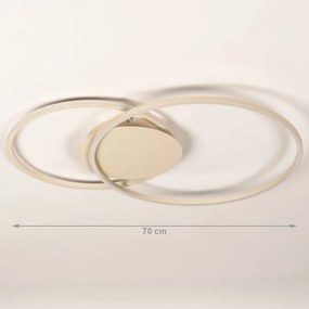 Stropní stmívatelné LED svítidlo Omega 750 Taupe Big