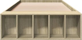Rám postele dub sonoma 75 x 190 cm kompozitní dřevo 3280624