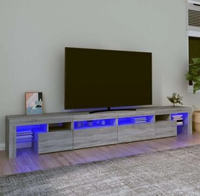 vidaXL TV skříňka s LED osvětlením 260x36,5x40 cm [3152822] Barva: Bílá