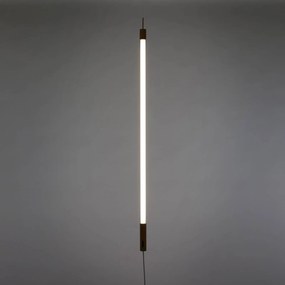 SELETTI LED svítidlo Linea, bílé, dřevěné detaily, univerzální