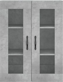 Skříň highboard betonově šedá 69,5x34x180 cm kompozitní dřevo 3198501