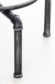 Barový stůl Lumos, dřevo – antik stříbrná